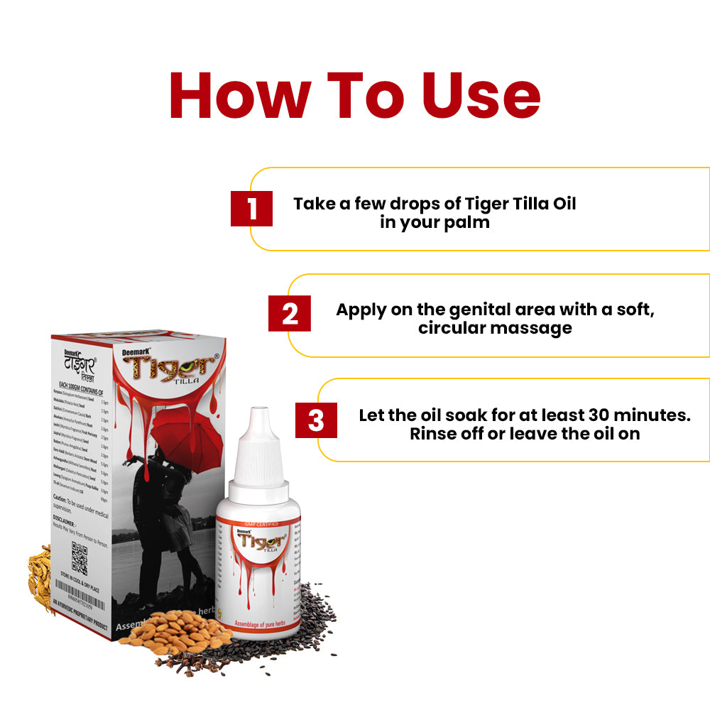 Buy Tiger Tilla oil for Boosting Stamina & Effective Performance – Teleone